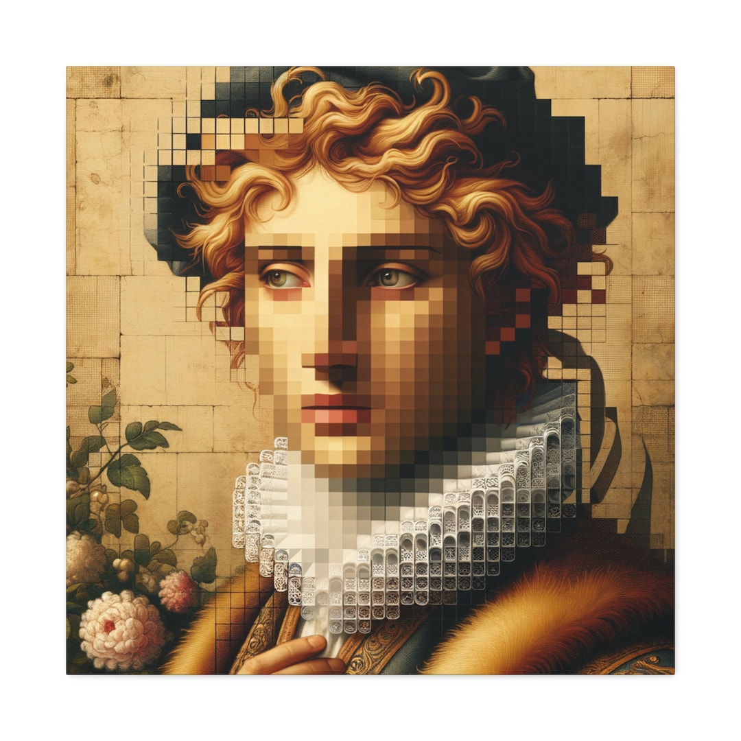 Renaissance Reverie by Arnolfo Di Luca Renaissance Pixel Art, Canvas - Etsy