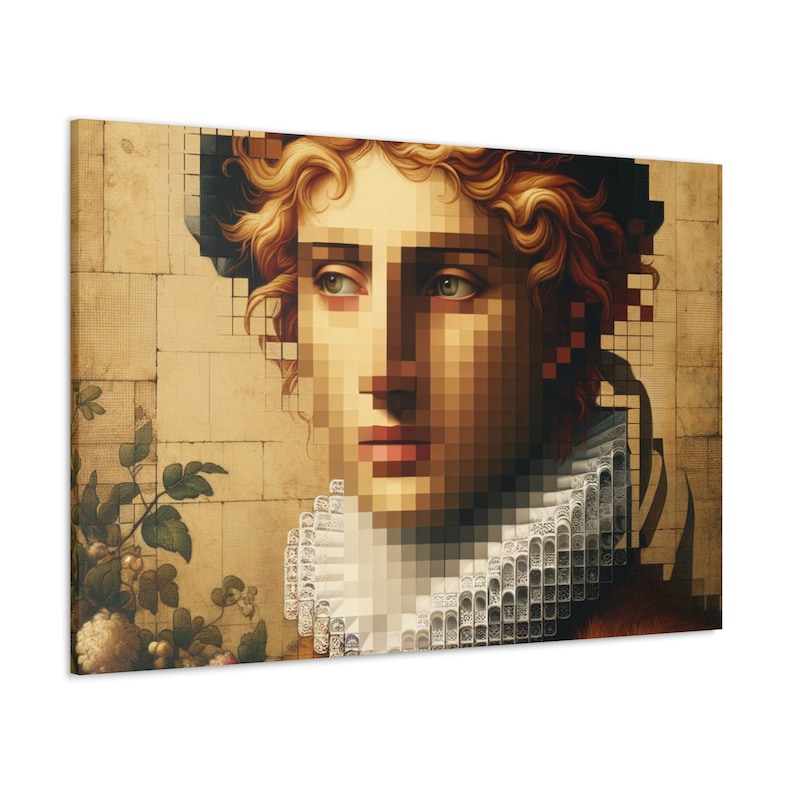 Renaissance Reverie by Arnolfo Di Luca Renaissance Pixel Art, Canvas - Etsy