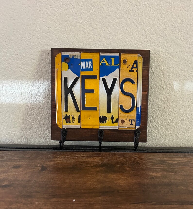 License Plate Key Holder - Etsy
