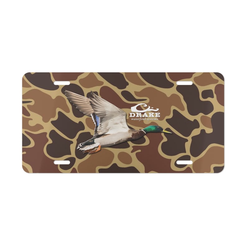 Custom Camo Vanity Plate in Drake Duck Hunter Camouflage - Etsy