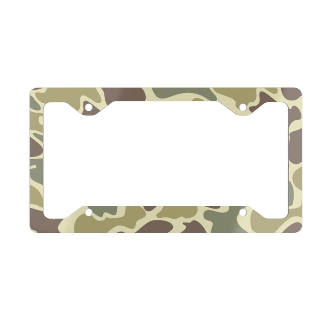 Camo Metal License Plate Frame in Classic Drake Woodland Duck Hunter ...