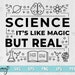 Science Like Magic but Real | Science Lover Svg Png | Science Gift ...