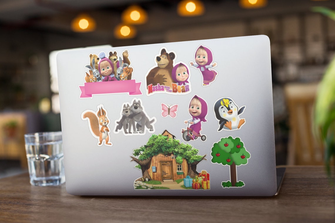Instant Download Masha And The Bear Clipart Cake Topper Printable 4901