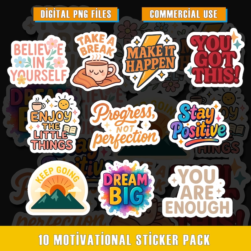 Quote Stickers - Etsy