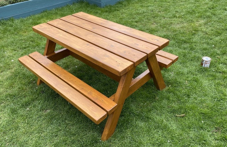 Simple Kids Picnic Table Easy Small Children Picnic Table - Etsy