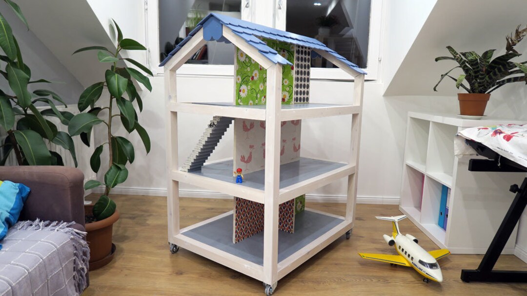 DIY Toy House Plans, Gift for Girl, Handmade Doll House PDF Download ...