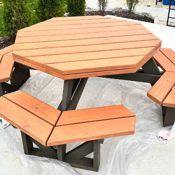 Modern Picnic Table - Etsy