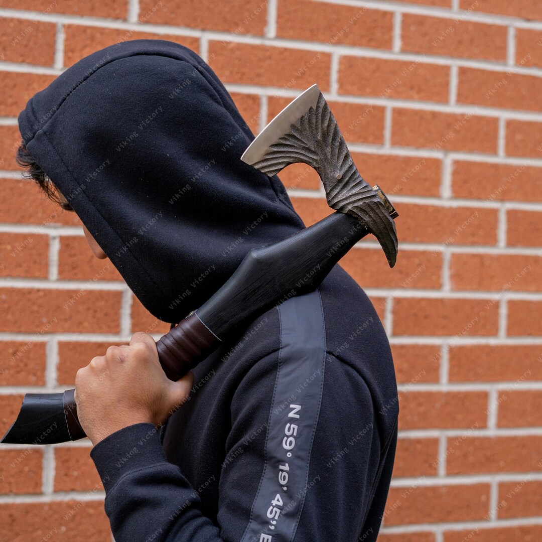 Hand Forged Axe With Ash Wood Shaft Best Birthday Gift for - Etsy