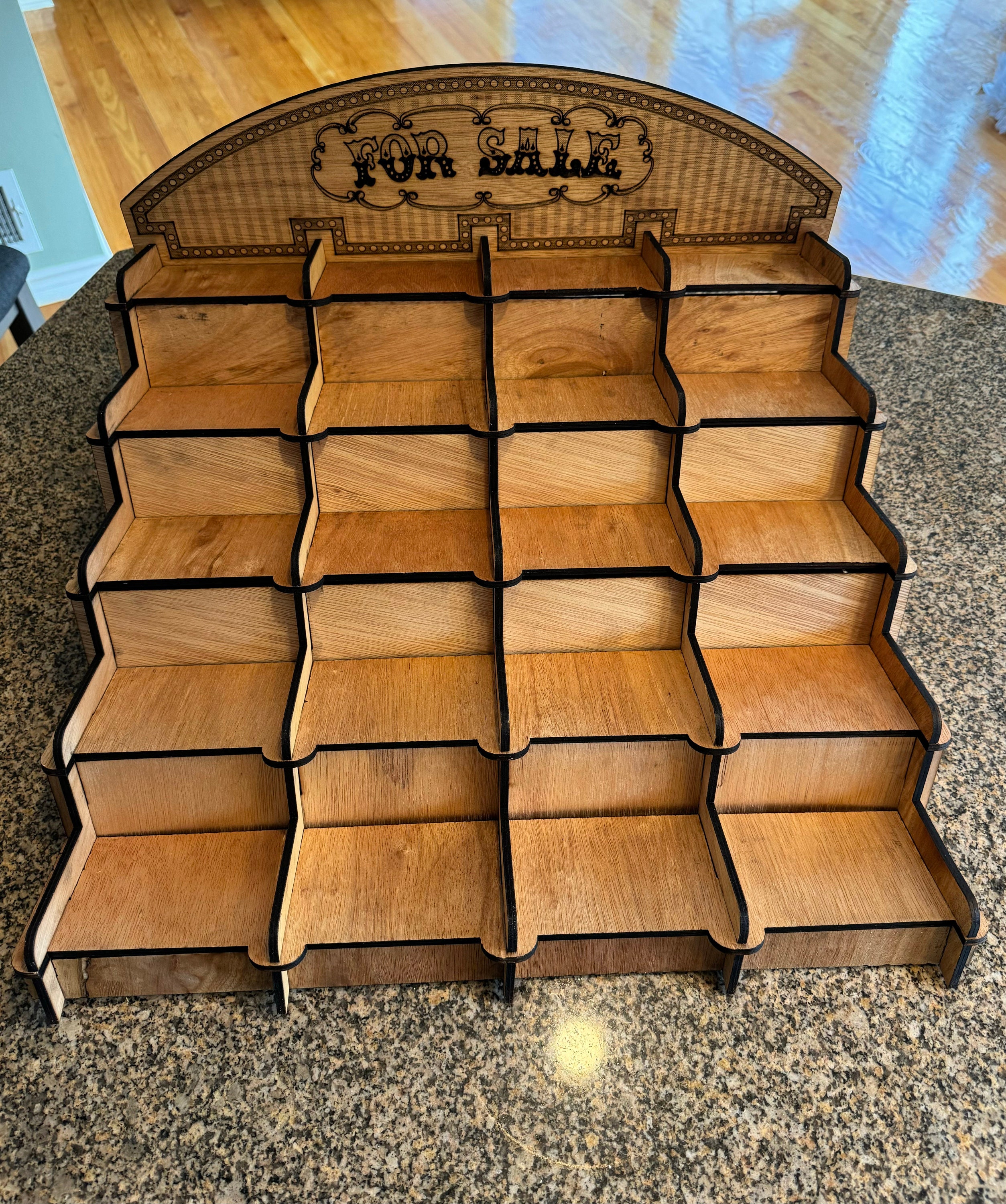 16-bin Retro Carnival Display Rack, Stores Flat and Inexpensive to ...