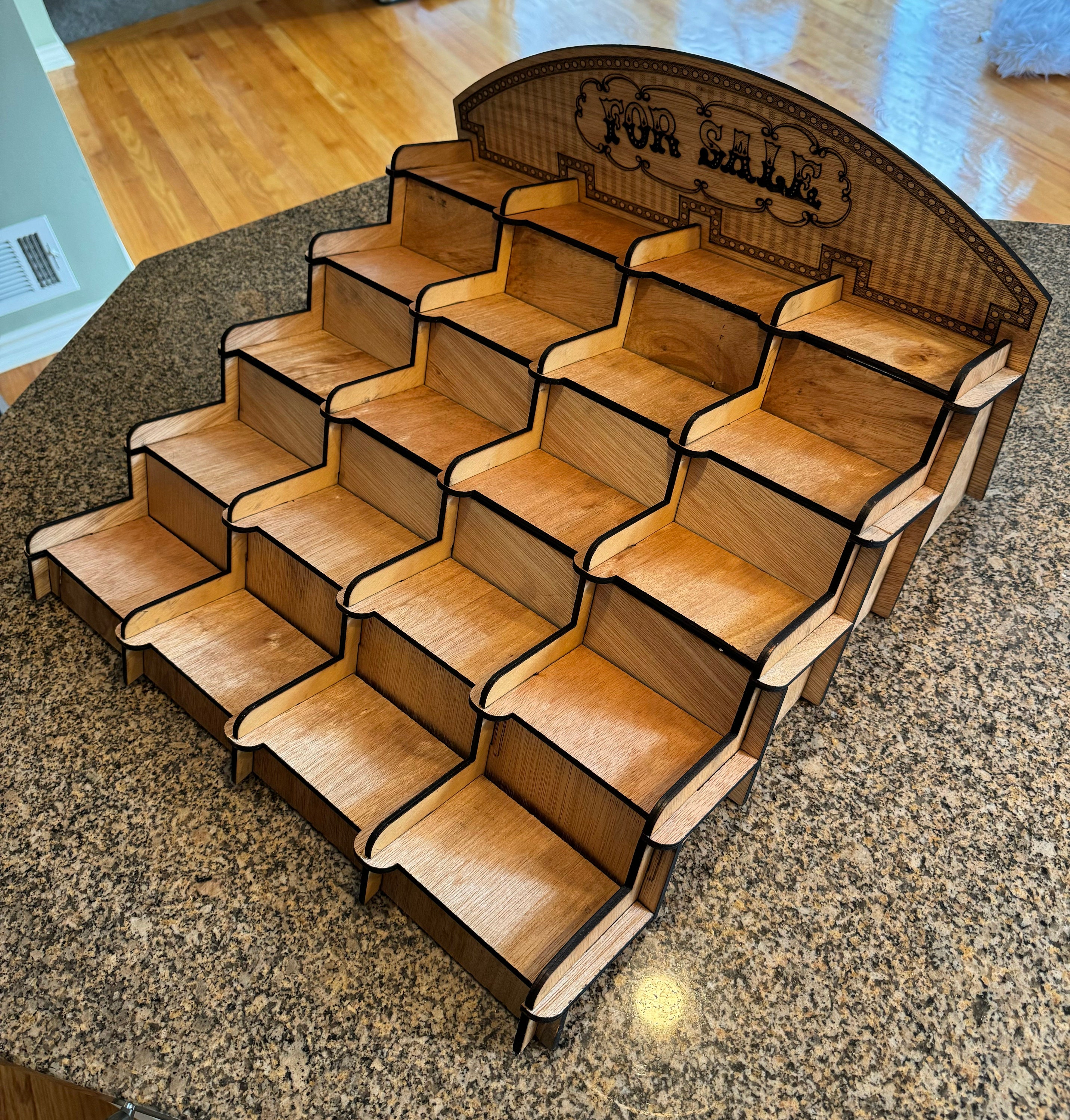 16-bin Retro Carnival Display Rack, Stores Flat and Inexpensive to ...