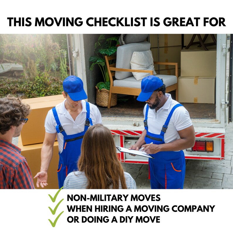 Moving Checklist Planner, MS Excel, Relocation Guide, Packing Tips - Etsy