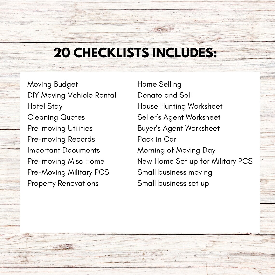PCS Military Moving Planner, Excel Spreadsheet, Home Moving Tips - Etsy