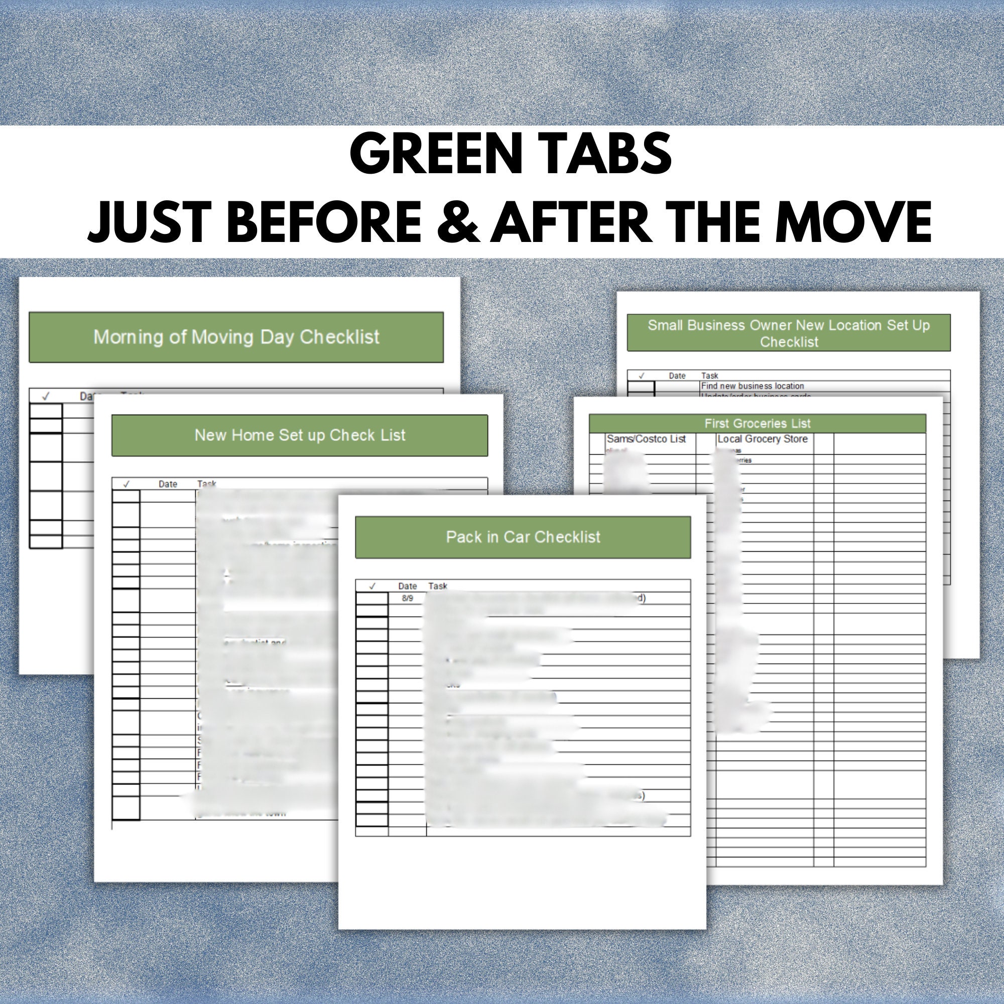 US & International PCS Moving Checklist Planner, MS Excel, Relocation ...