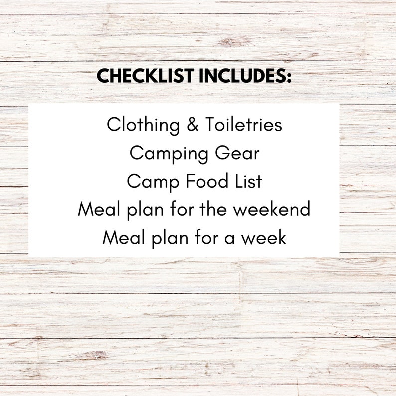 Tent Camping Packing Checklist, Google Sheets, Outdoor Recreation ...