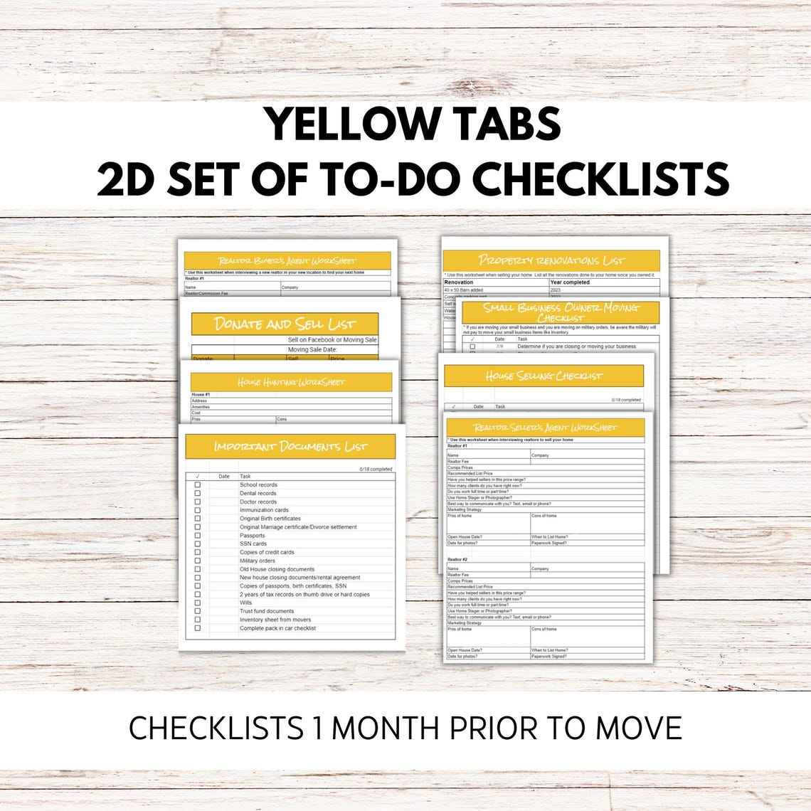 PCS Moving Checklist Binder Printable, CONUS and International Moving ...