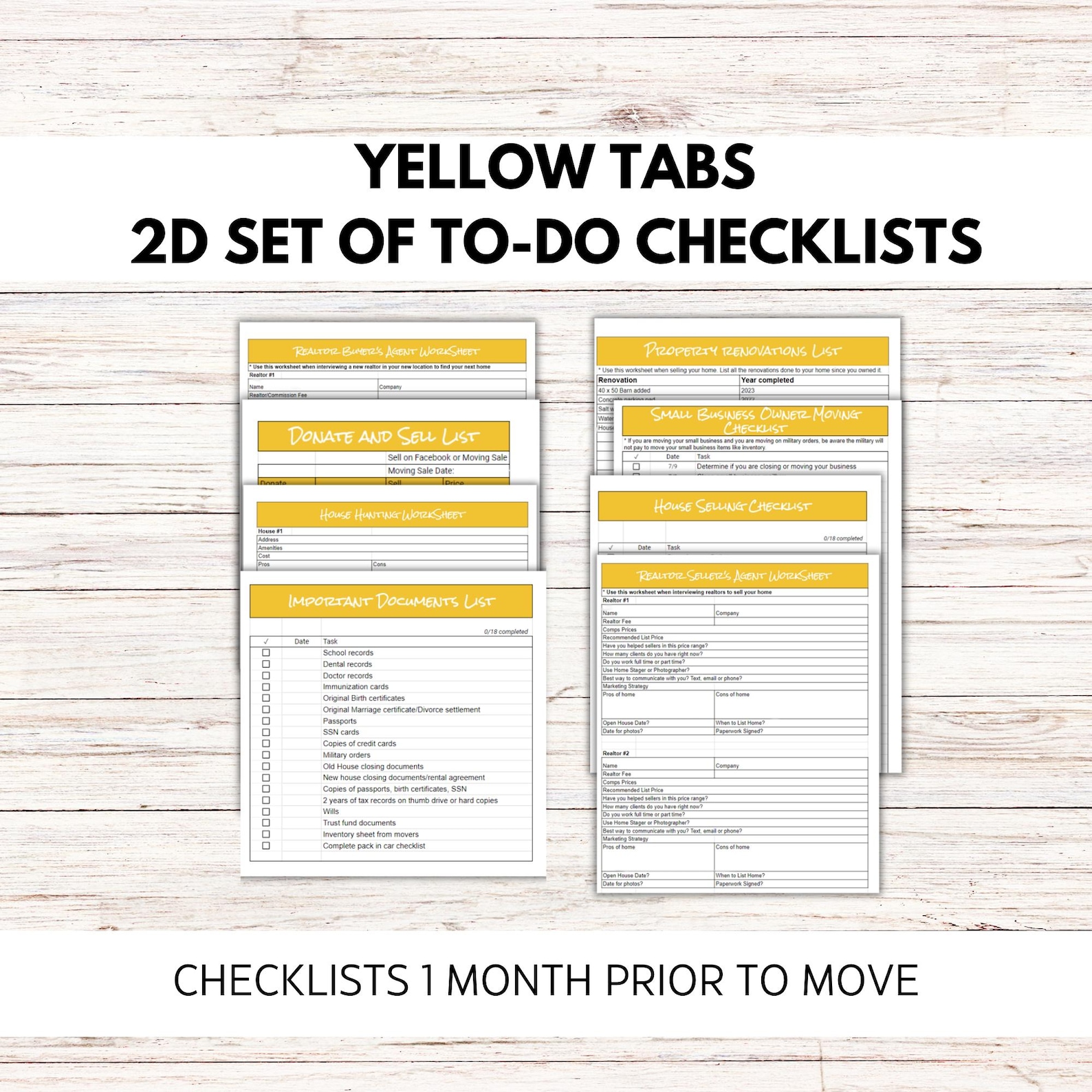 PCS Moving Checklist Binder Printable, CONUS and International Moving ...