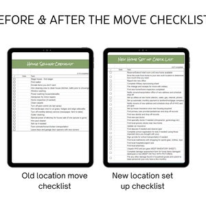 PCS Moving Checklist Binder Printable CONUS and International - Etsy