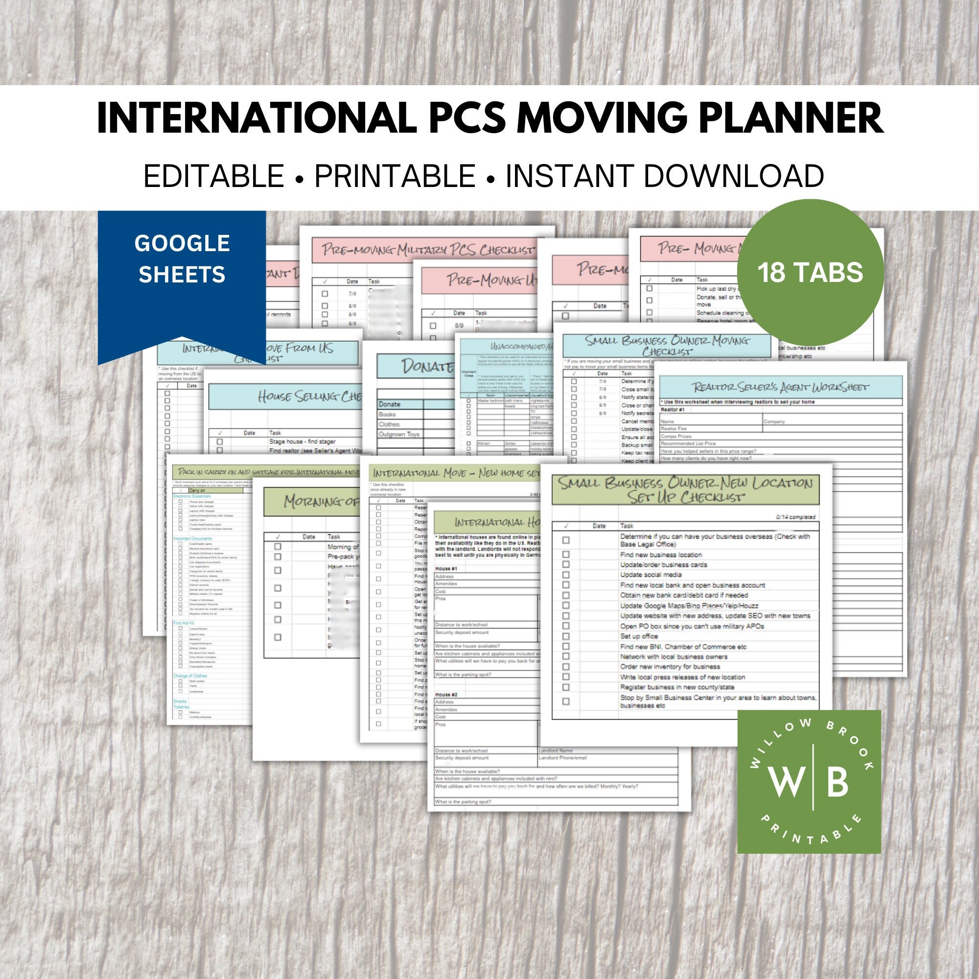 International PCS Moving Planner, Moving Abroad Relocation Checklist ...