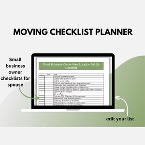 Moving Checklist Planner, MS Excel, Relocation Guide, Packing Tips - Etsy