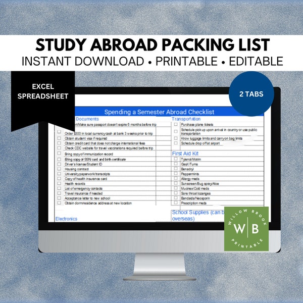 Semester in Abroad - Etsy