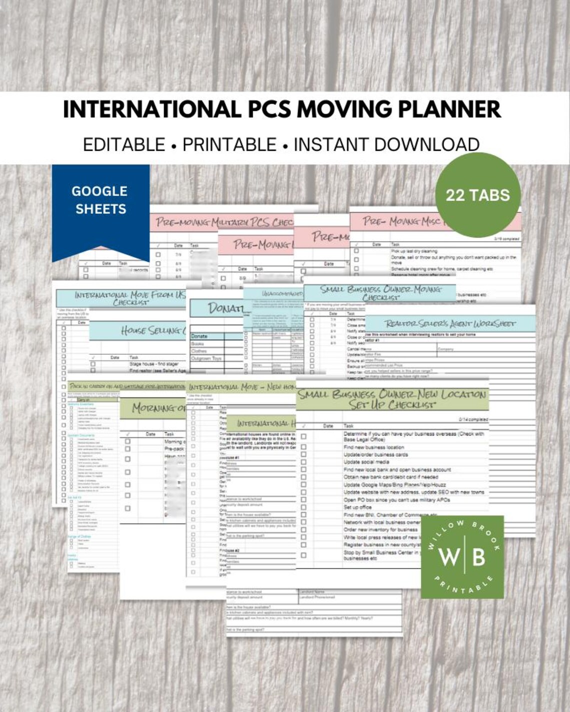 International PCS Moving Planner, Moving Abroad Relocation Checklist ...