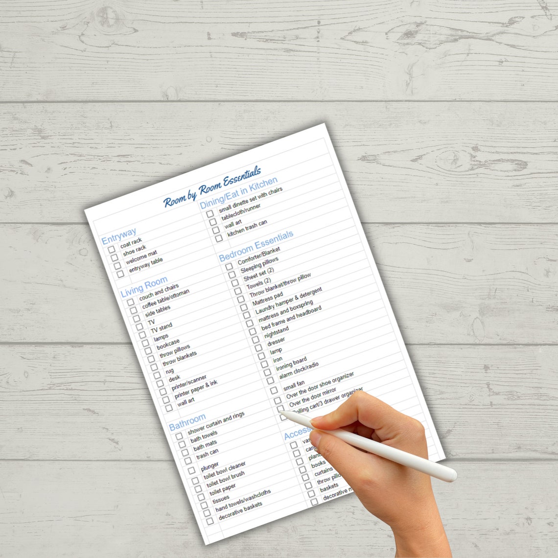 New Home Apartment Checklist Moving Checklist Editable in - Etsy