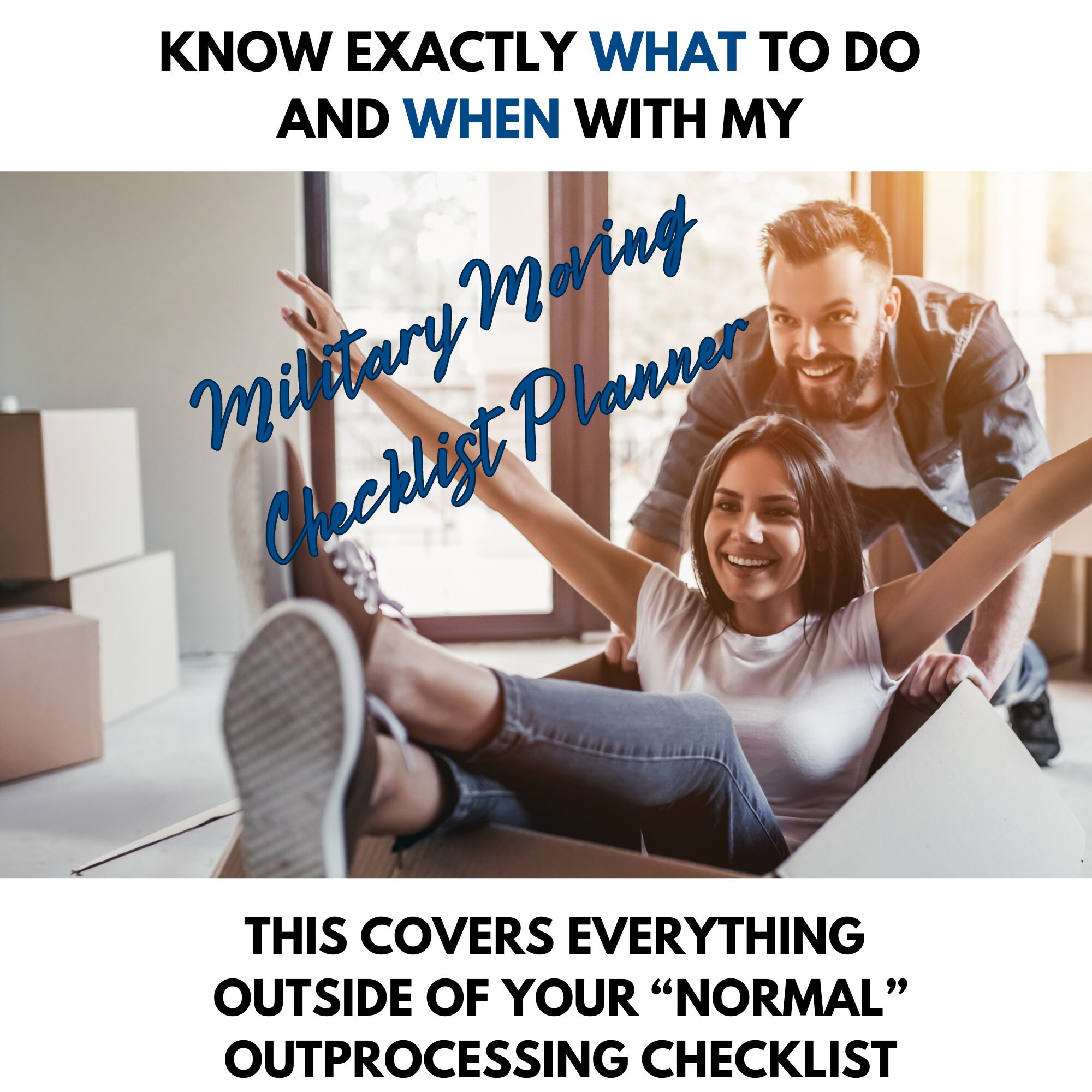Military Moving Planner Printable, Moving Checklist, Editable in Google ...