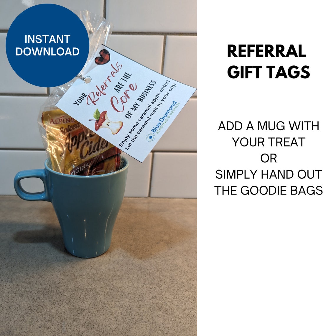 Referral Gift Tag, Appreciation Hospice, Marketing Thank You - Etsy