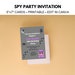 Spy Birthday Party Invitation, Pink Detective, Secret Agent Invite - Etsy