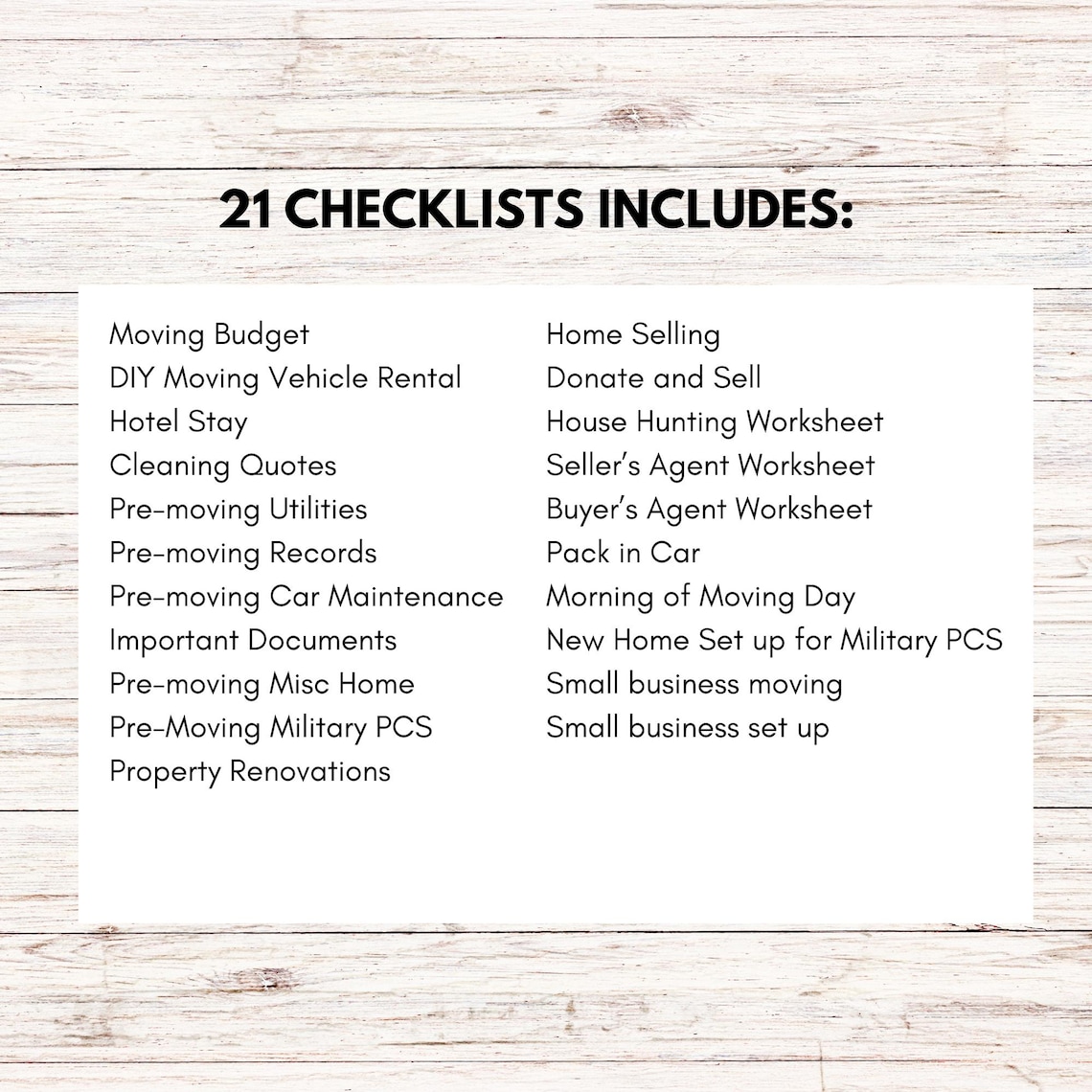 Military Moving Planner Printable, Moving Checklist, Editable in Google ...