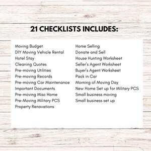 Military Moving Planner Printable, Moving Checklist, Editable in Google ...