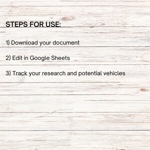 Buying a Used Car Checklist, Auto Dealer, Printable Budget Tracker and ...