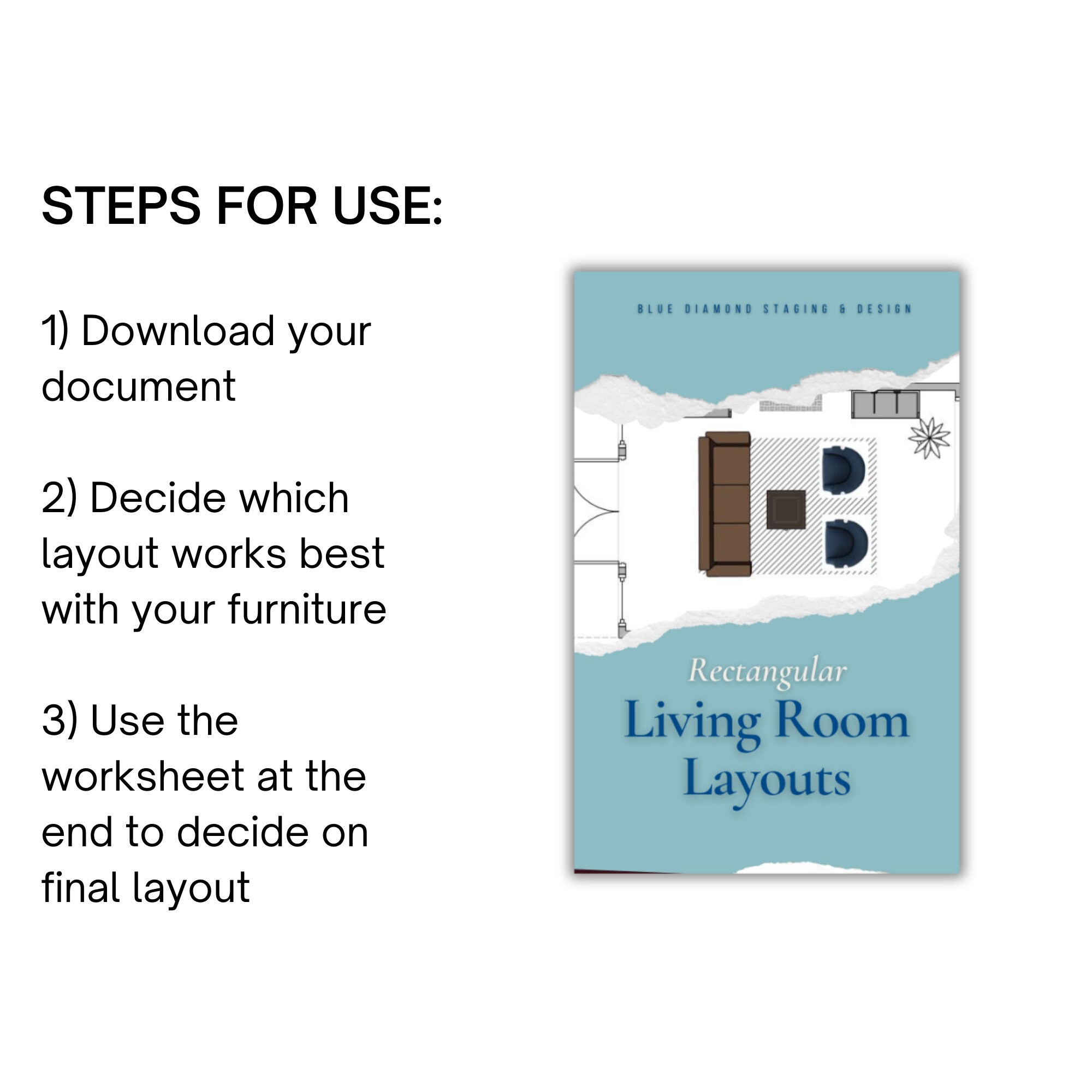 Living Room Layout Realtor Staging Tips Home Selling Guide - Etsy
