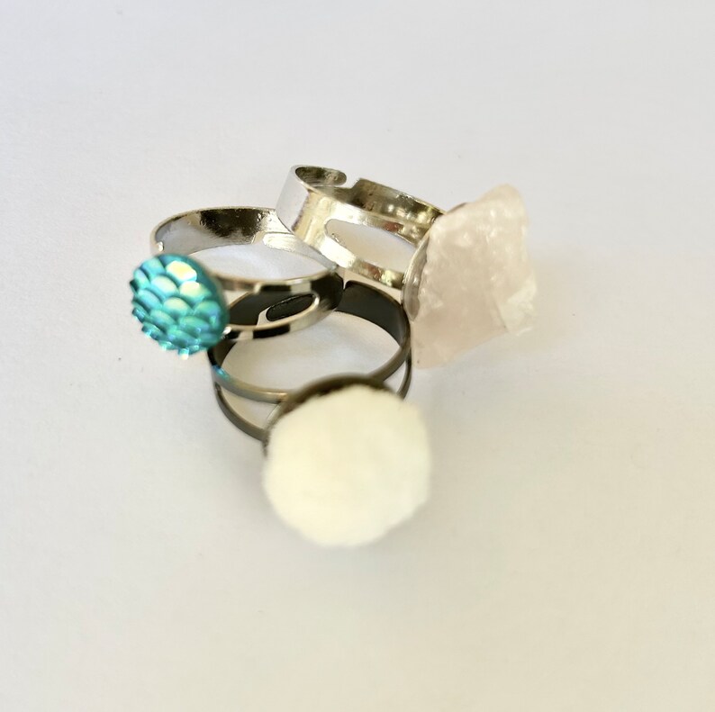 Snowball Puff Ring - Etsy