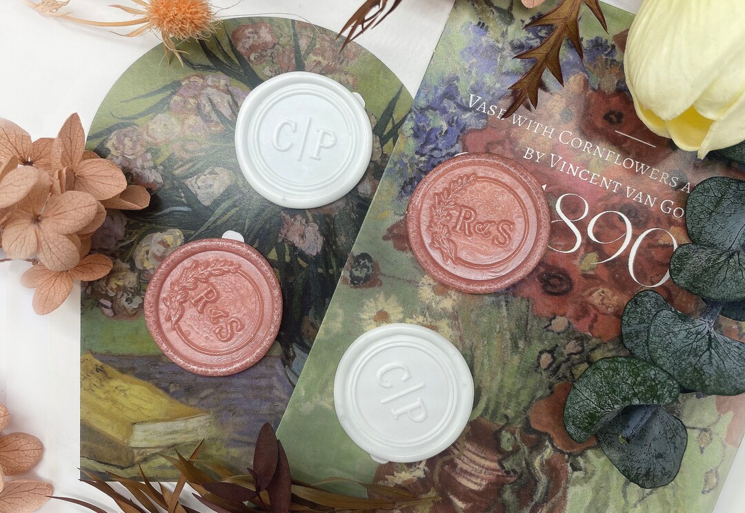 Adhesive Wax Seals, 25 Colors, 50 Patterns of Sealants / Custom ...