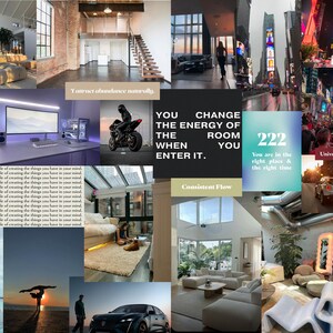 Manifestation Board Custom Made Vision Board Curated Mood - Etsy