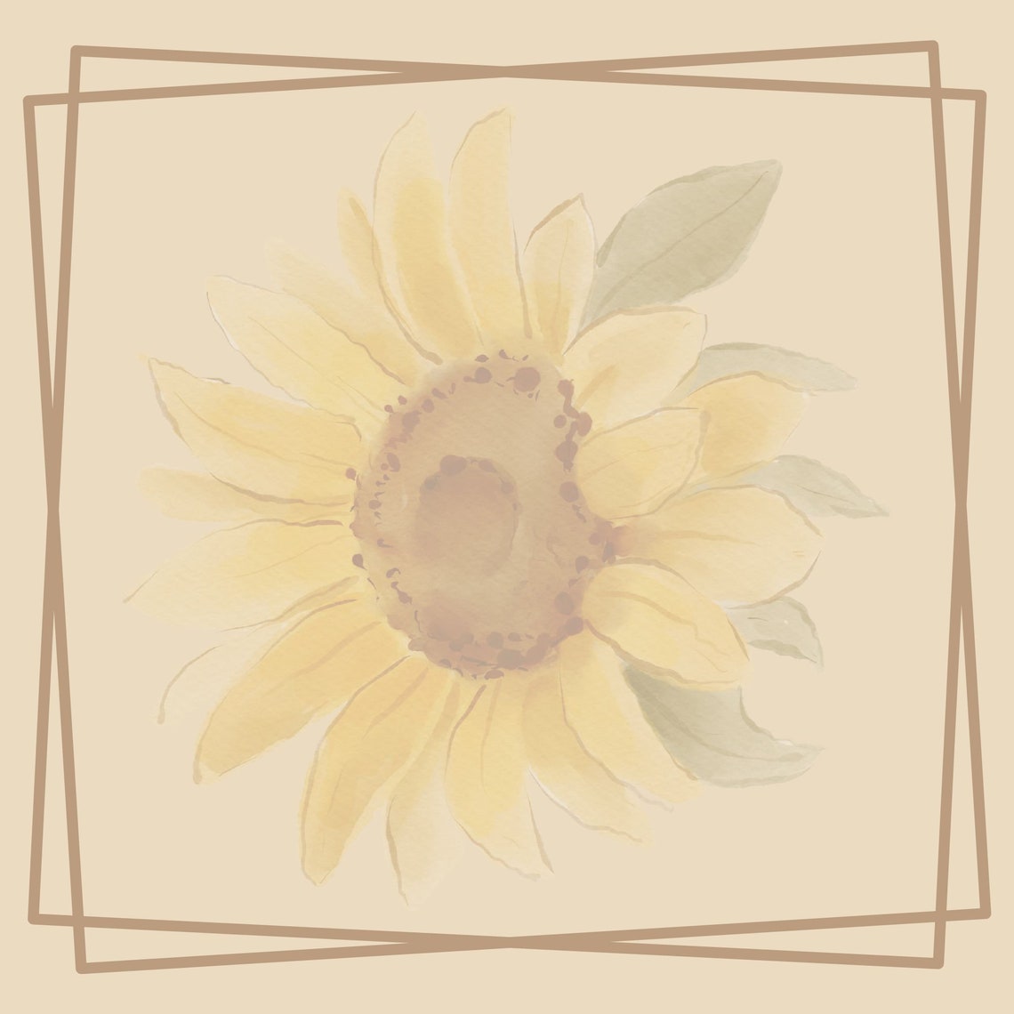 Sunflower Background Paper - Digital Files - Etsy