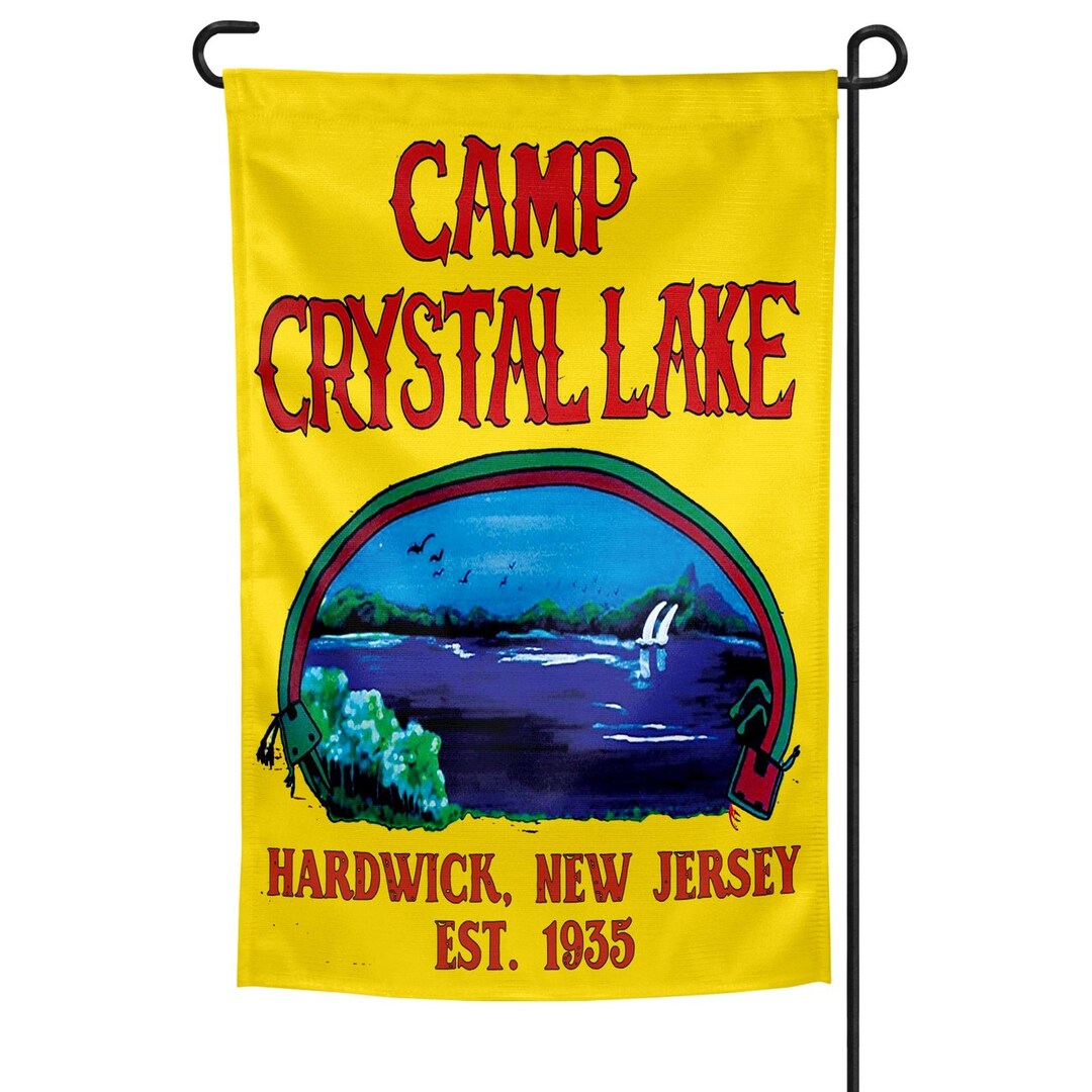 Camp Crystal Lake Garden Flag - Etsy