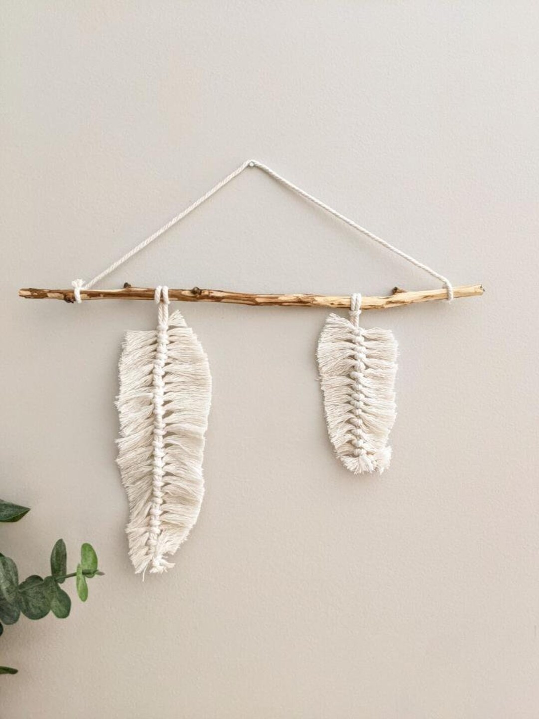 Aesthetic Macrame Feathers - Etsy