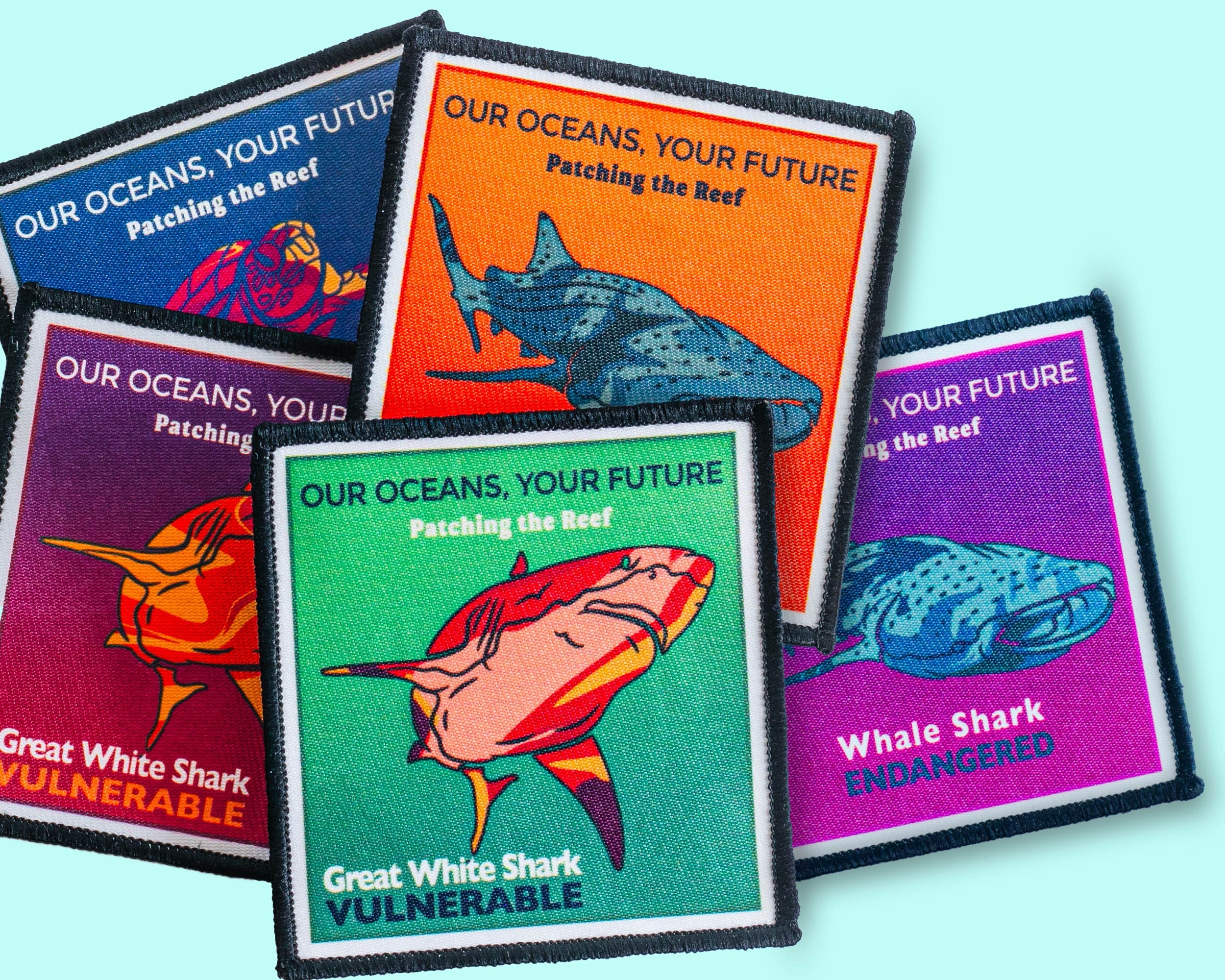 Protect Our Oceans Marine Life Sew on Patch Bundle - Etsy