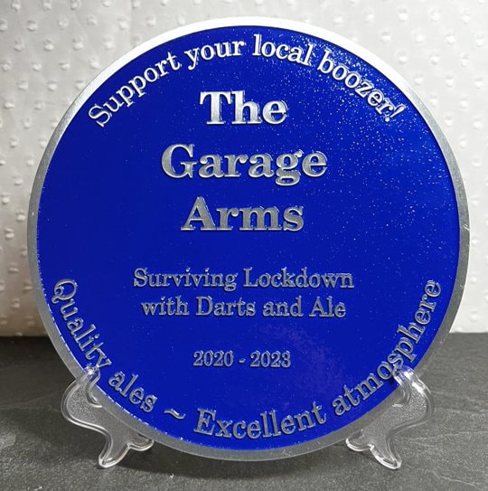 Heritage-inspired Custom Replica Blue Plaque - 2 Design Options ...