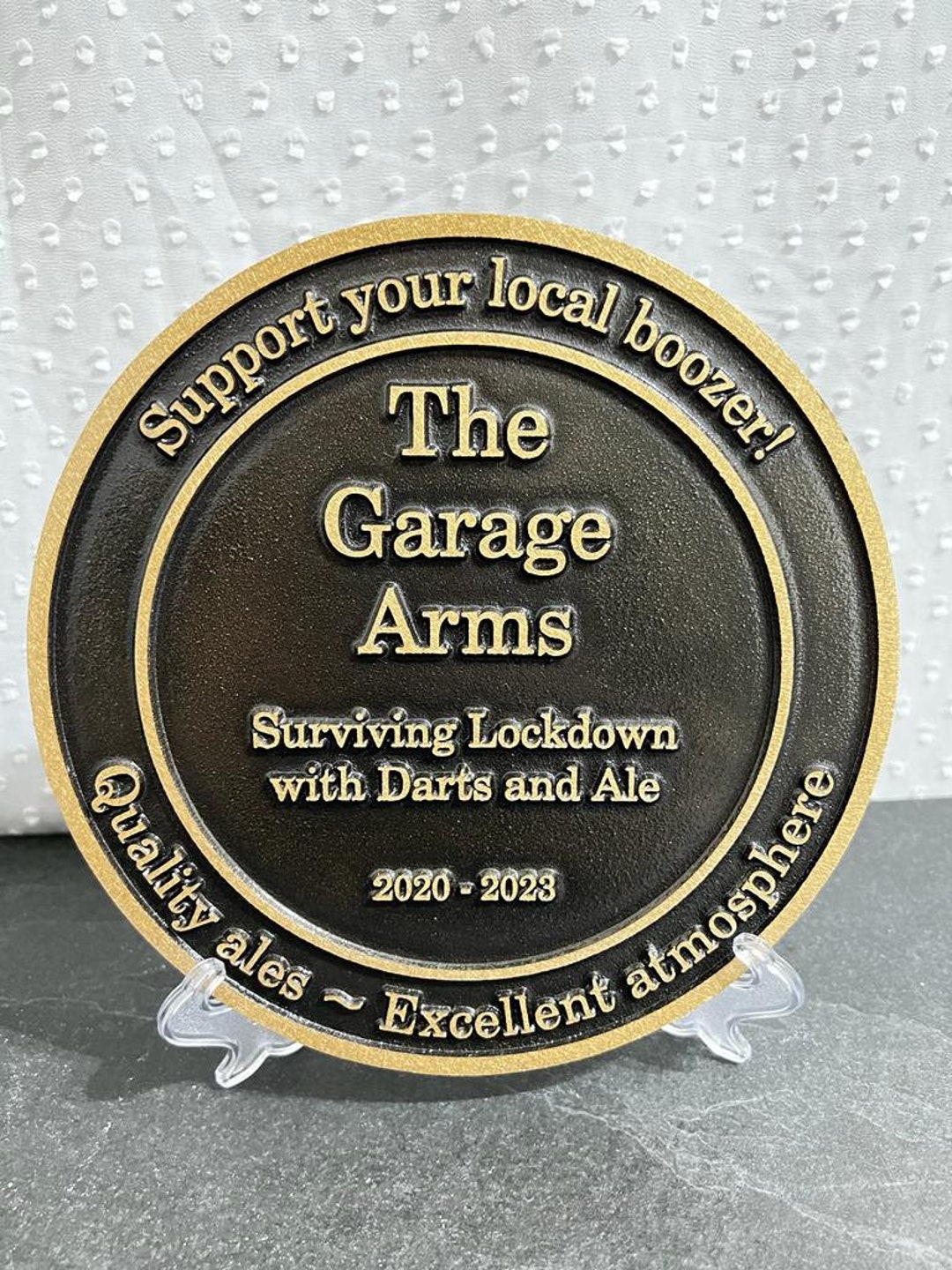 Heritage-inspired Custom Plaque 2 Design Options, Handcrafted Cast ...
