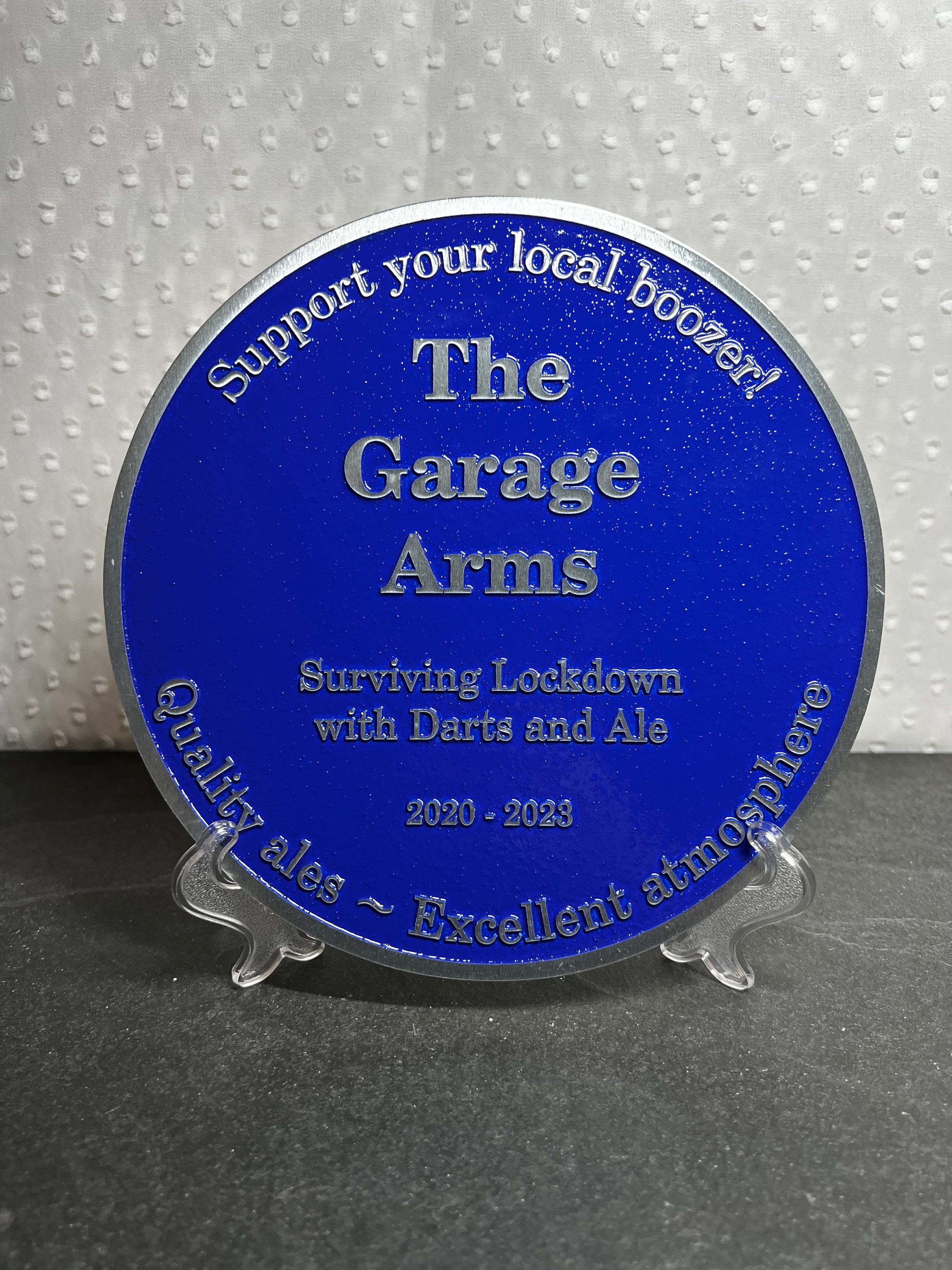 Heritage-inspired Custom Replica Blue Plaque - 2 Design Options ...