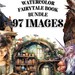FAIRYTALE BOOKS CLIPART Bundle 97x Png - Watercolor - Bookworm Fantasy ...