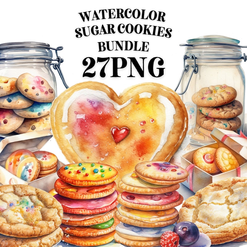 Sugar Cookie Clipart - Etsy