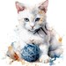 Watercolor Cats Clipart 12 Designs Digital Download - Etsy