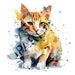 Watercolor Cats Clipart 12 Designs Digital Download - Etsy