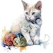 Watercolor Cats Clipart 12 Designs Digital Download - Etsy