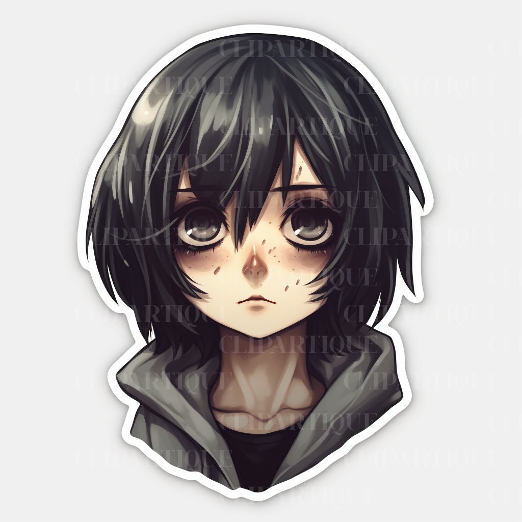 EMO STICKERS Png CLIPART Goth Punk Laptop Macbook Bottle - Etsy