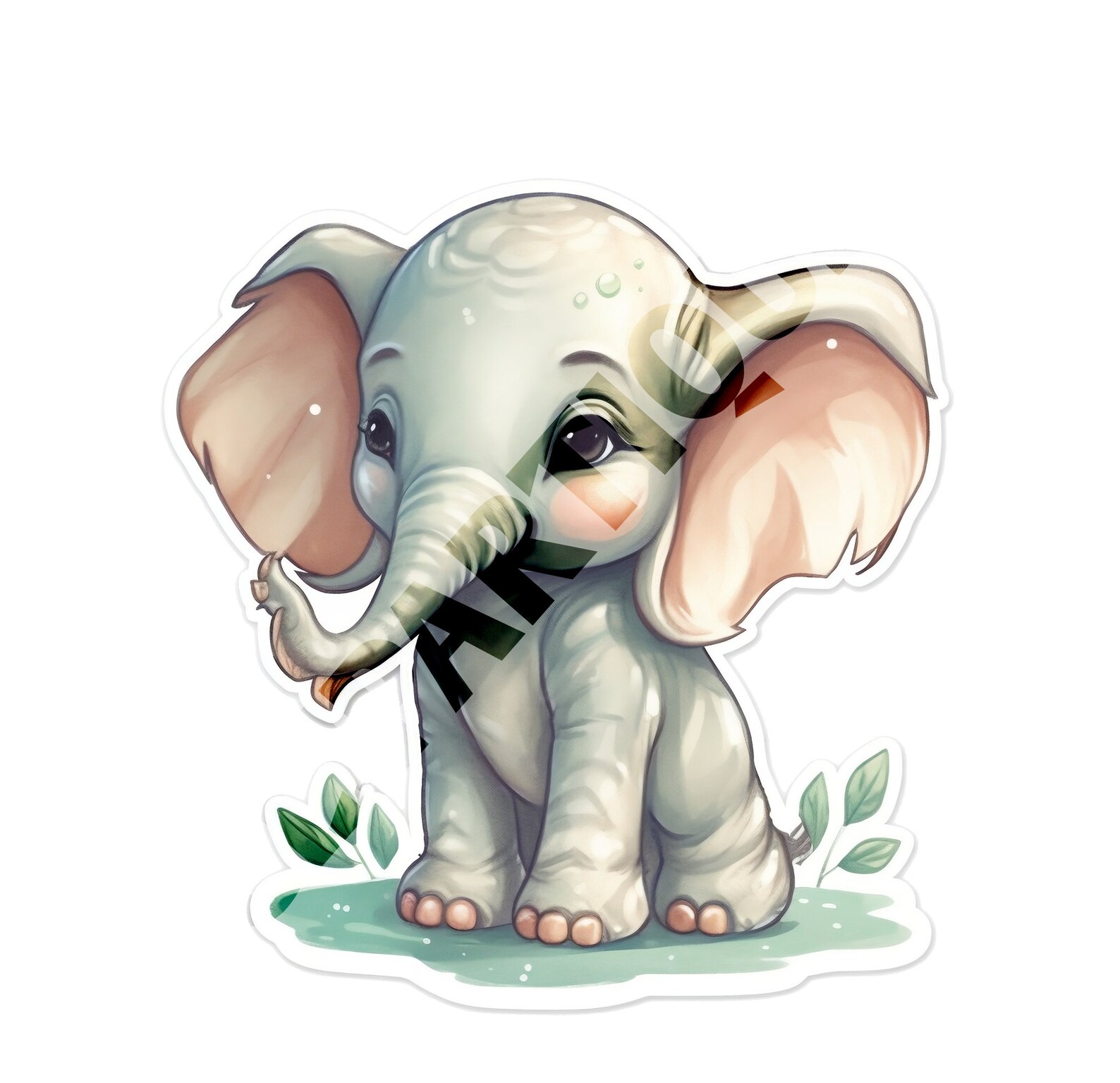 Elephant Sticker 10x Variations Digital Download - Etsy